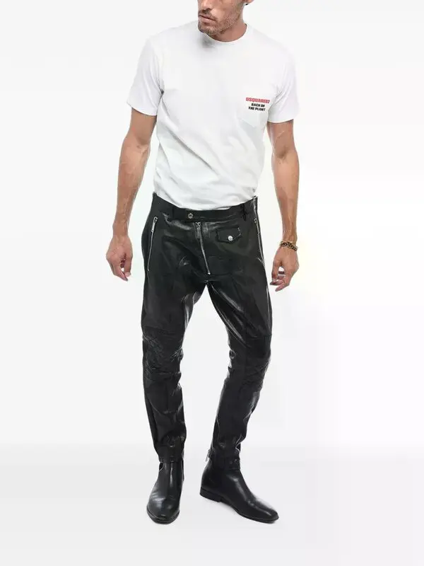 Dsquared2 Quilted-detail Biker Trousers