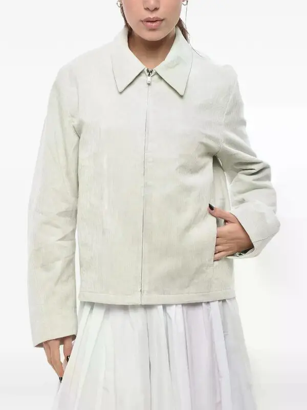 POST ARCHIVE FACTION Velour-effect Shirt Jacket - Grey
