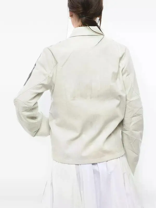 POST ARCHIVE FACTION Velour-effect Shirt Jacket