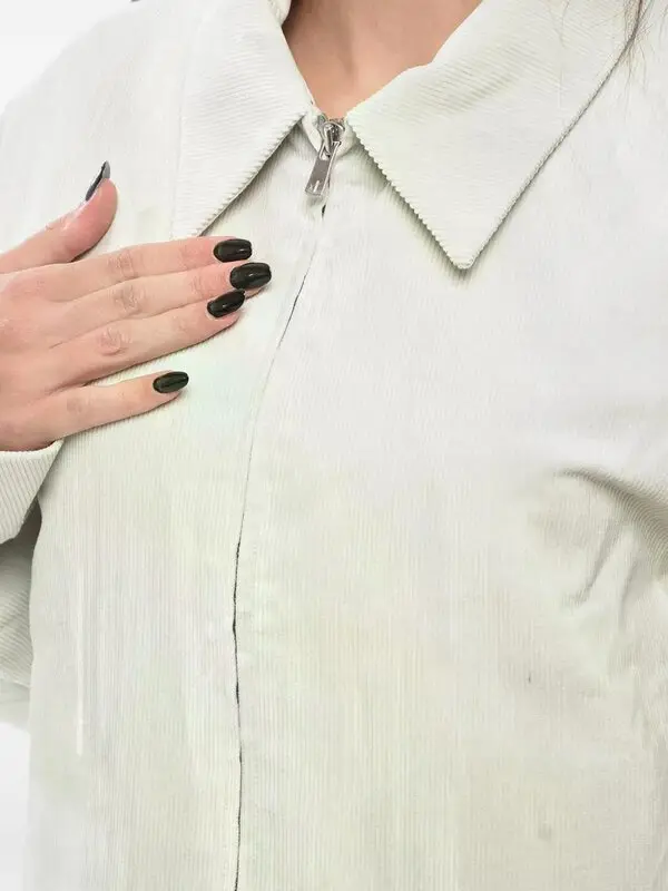 POST ARCHIVE FACTION Velour-effect Shirt Jacket