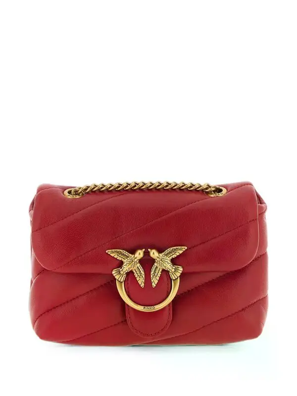 Pinko Baby Love Puff Quilted Shoulder Bag - Red