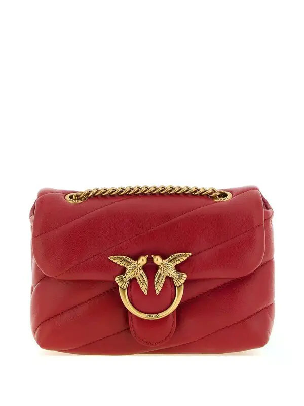 Pinko Baby Love Puff Quilted Shoulder Bag - Red