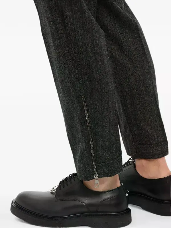Neil Barrett Slim-fit Ankle-zip Tapered Trousers