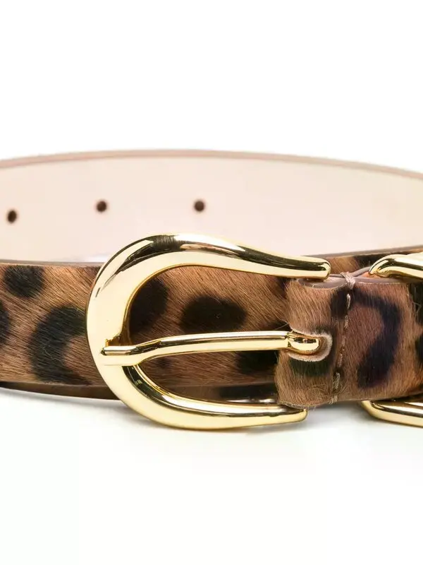 DEHANCHE Hollyhock Jaguar-print Belt