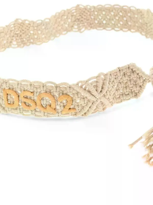Dsquared2 Logo Detail Tassel Belt