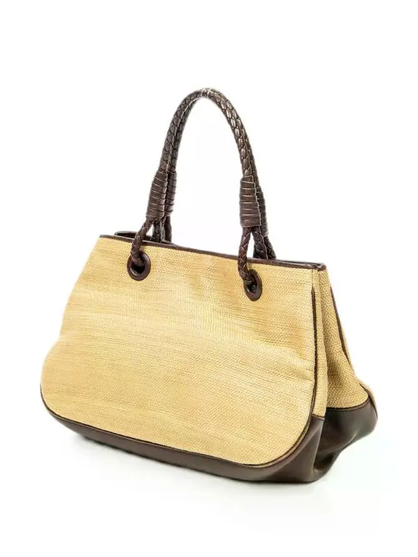 Bottega Veneta Woven Handle Tote Bag