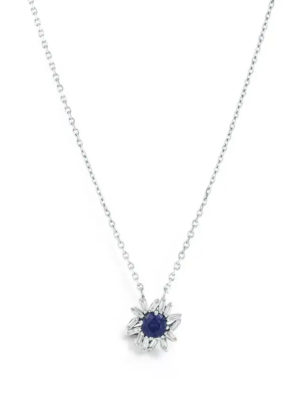 SUZANNE KALAN One Of A Kind Sapphire And Diamond Necklace - Silver