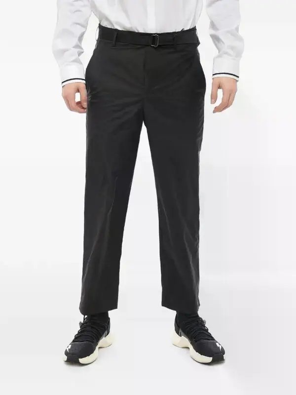 Neil Barrett Ando Belted Trousers - Black