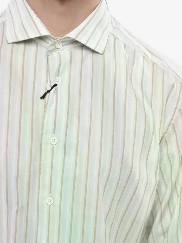 Corneliani Striped Buttoned Shirt