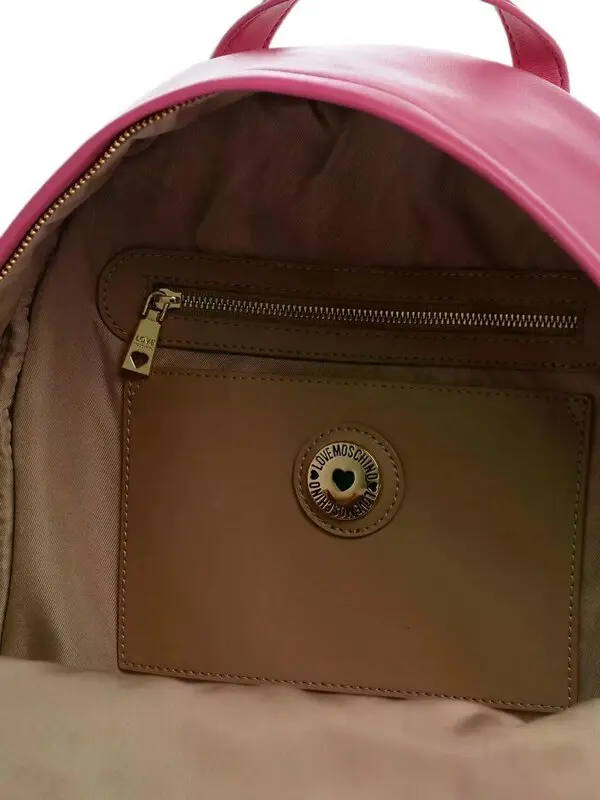 Moschino Love Heart-plaque Backpack