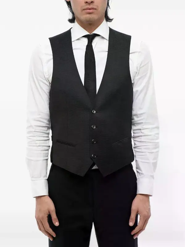 Corneliani Single-breasted Waistcoat - Grey
