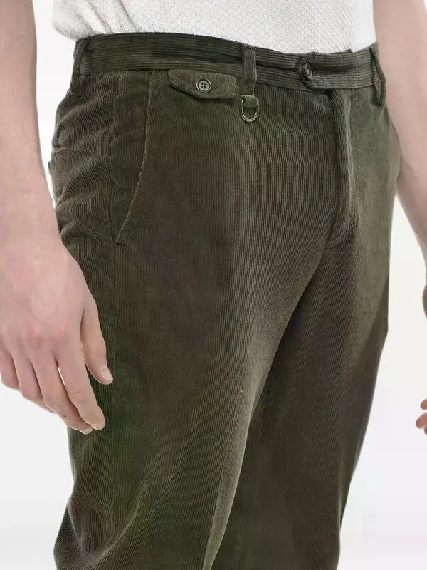 PAOLO PECORA Corduroy Pleated Trousers