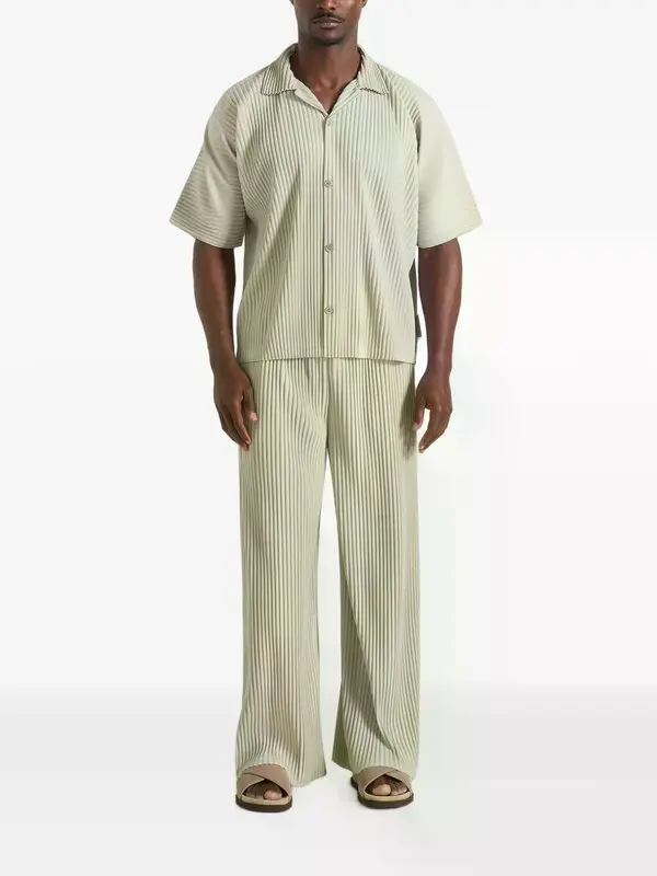 Manière De Voir Justin Pleated Boxy Shirt Sage