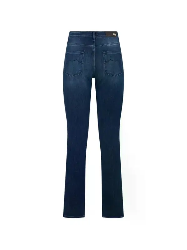 MOORER Washed Five-pocket Skinny Jeans