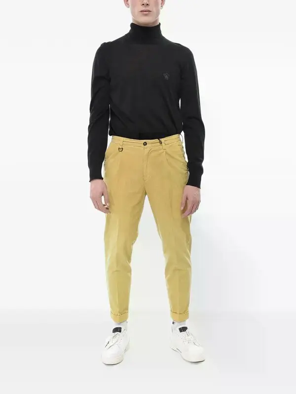 PAOLO PECORA Pleated Corduroy Trousers
