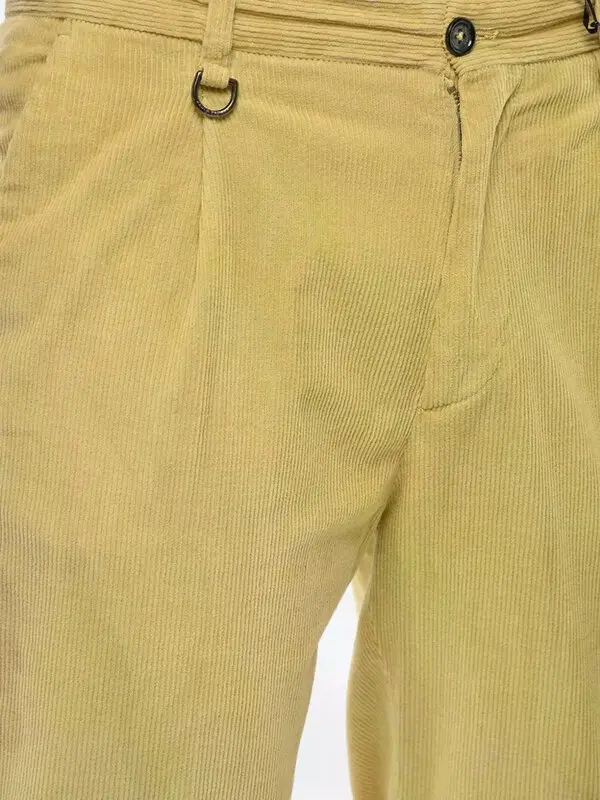 PAOLO PECORA Pleated Corduroy Trousers