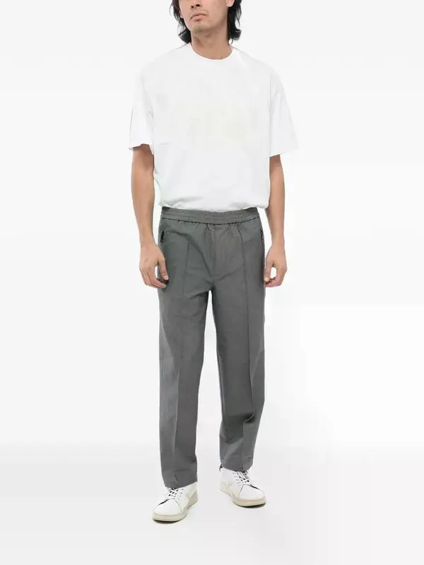 Neil Barrett Elasticated-waistband Zip-pocket Trousers