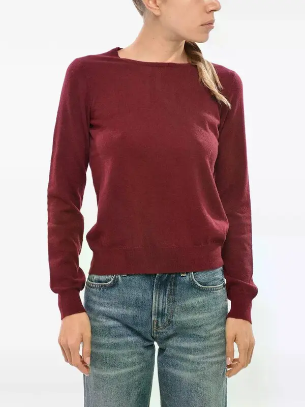 Malo Crew-neck Long-sleeve Sweater - Red