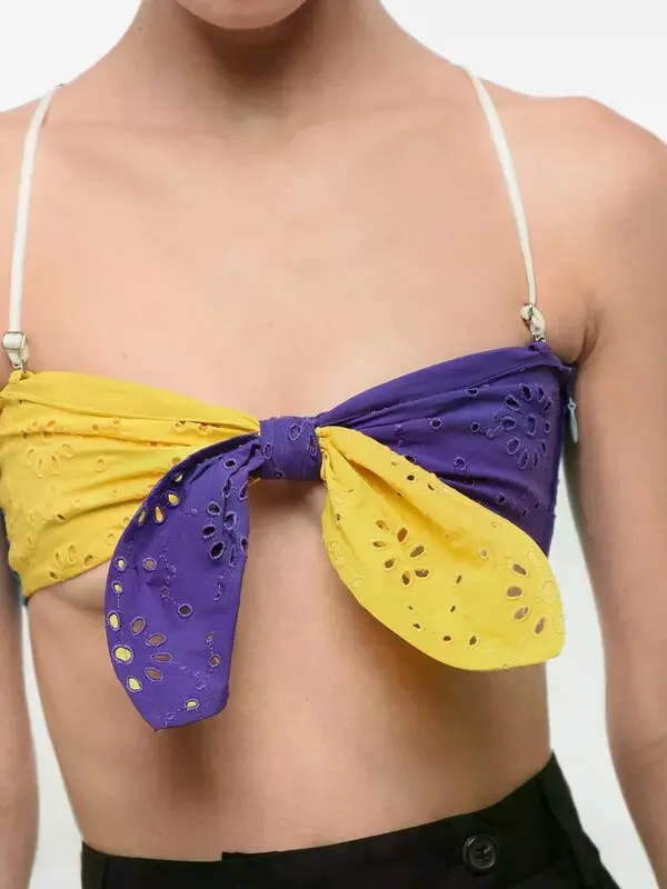 Dsquared2 Sangallo Color-block Bra Top