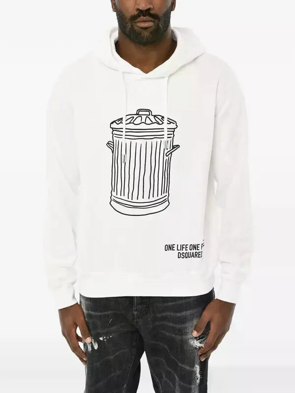 Dsquared2 Trash-print Hoodie