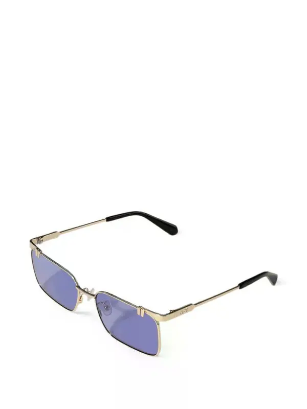 Off-White Tone Rectangle Frame Sunglasses