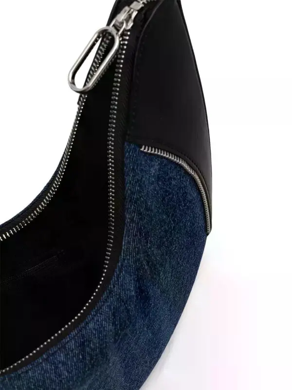 Karl Lagerfeld Denim Panelled Curved Tote Bag