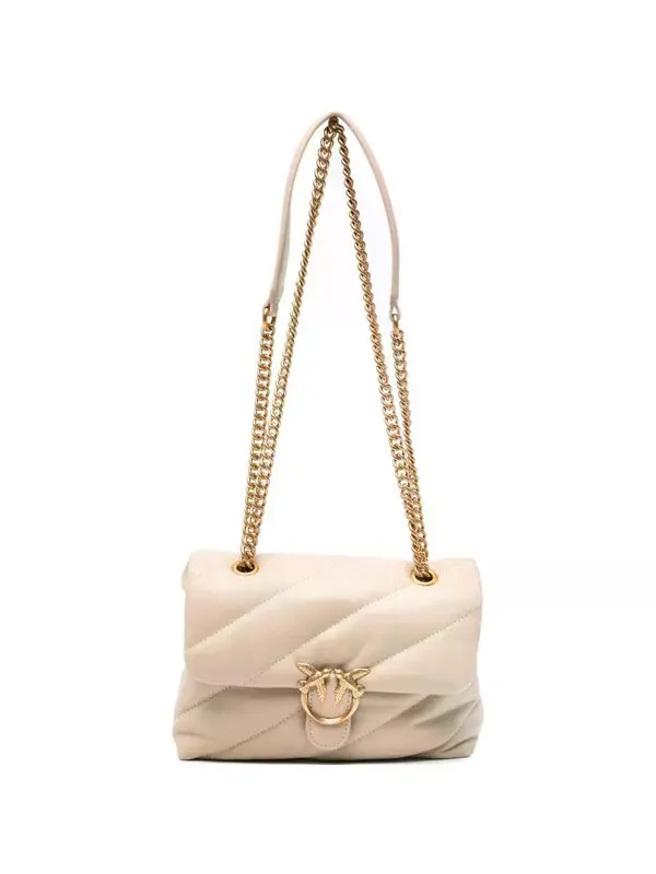Pinko Love Puff Quilted Leather Tote Bag