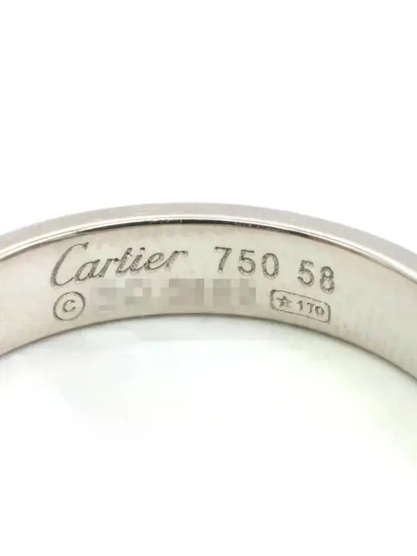 Cartier 18k White Gold Love Ring - Silver