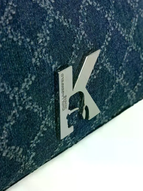 Karl Lagerfeld Monogram-pattern Asymmetric Tote Bag