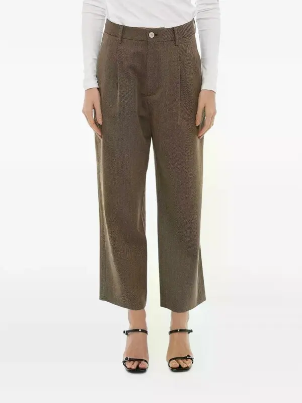 Sibel Saral Pleated Trousers - Brown