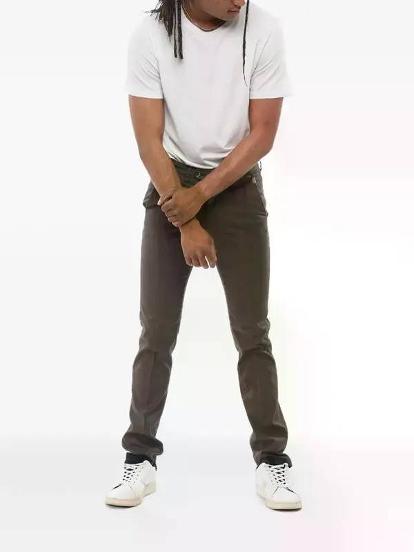 Corneliani Linen-blend Chino Trousers
