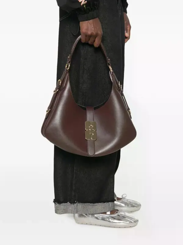 GANNI Butterfly Logo-plaque Shoulder Bag