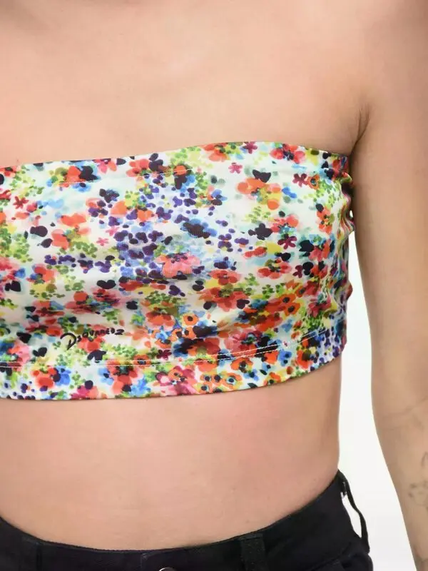 Dsquared2 Floral-print Cropped Top