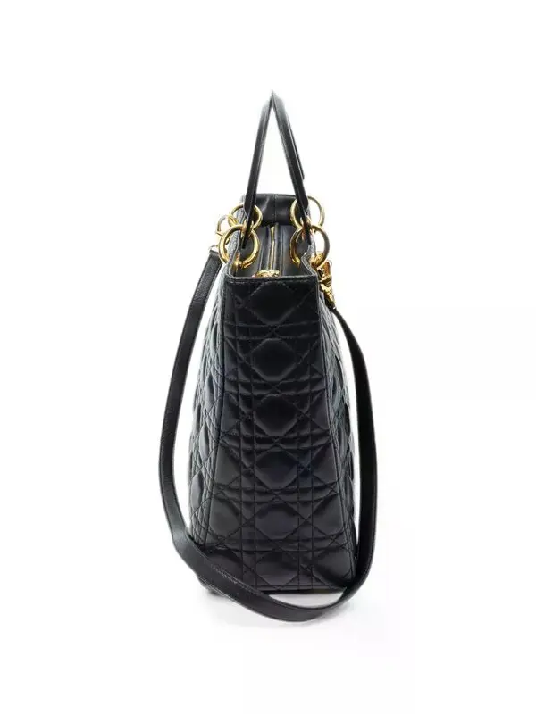 Dior Large Lady Tote Bag - Black