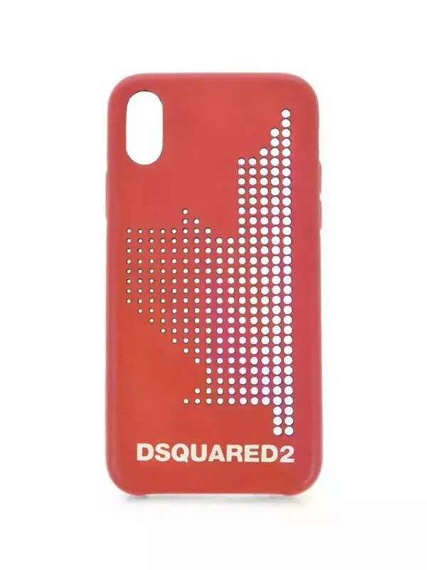 Dsquared2 Perforated-detailing Logo-print Iphone X Case
