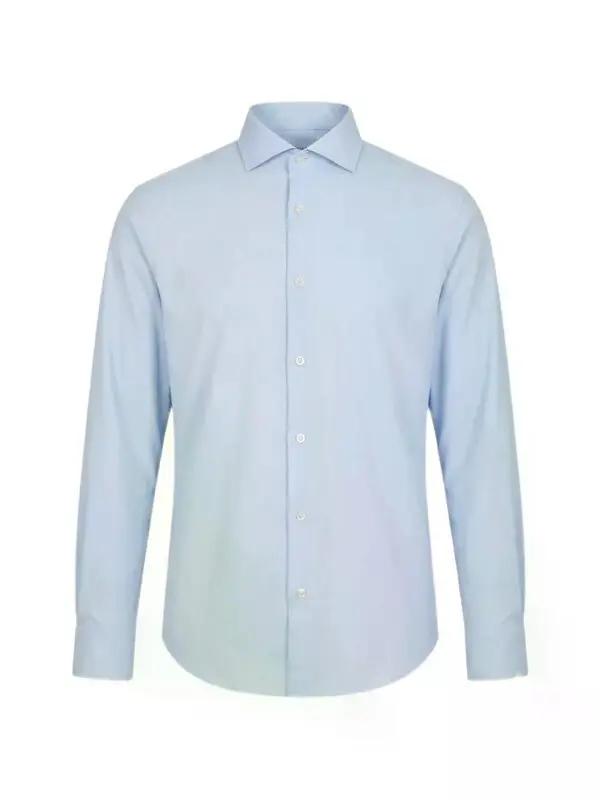 ALLEY DOCKS 963 Long-sleeve Button-down Shirt - Blue