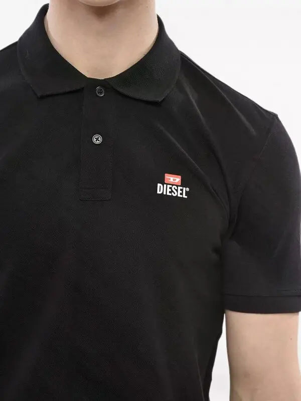 DIESEL® Logo-print Short-sleeve Polo Shirt