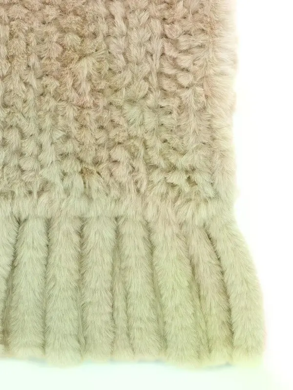 Pinko Fringed Plush-texture Scarf