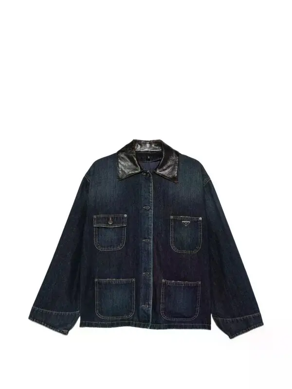 Prada Button-fastening Denim Jacket - Blue