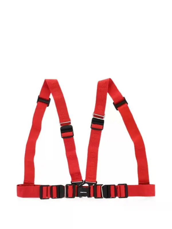 Dsquared2 Embroidered Logo Harness - Red