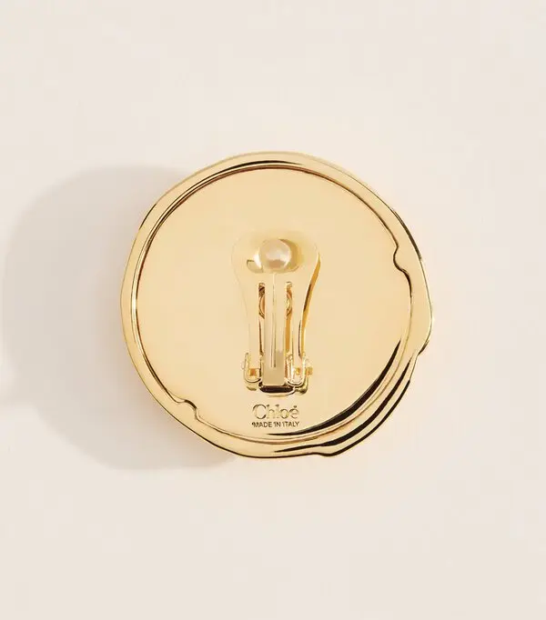 Chloé Pleats Clip-on Earrings
