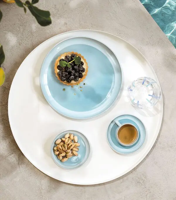 VILLEROY & BOCH Porcelain Perlemor Aqua Plate