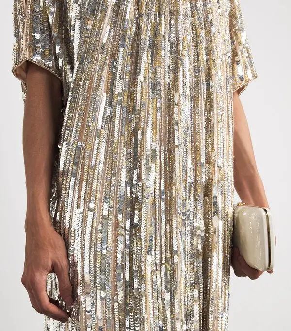 Jenny Packham Embellished Maxi Dress