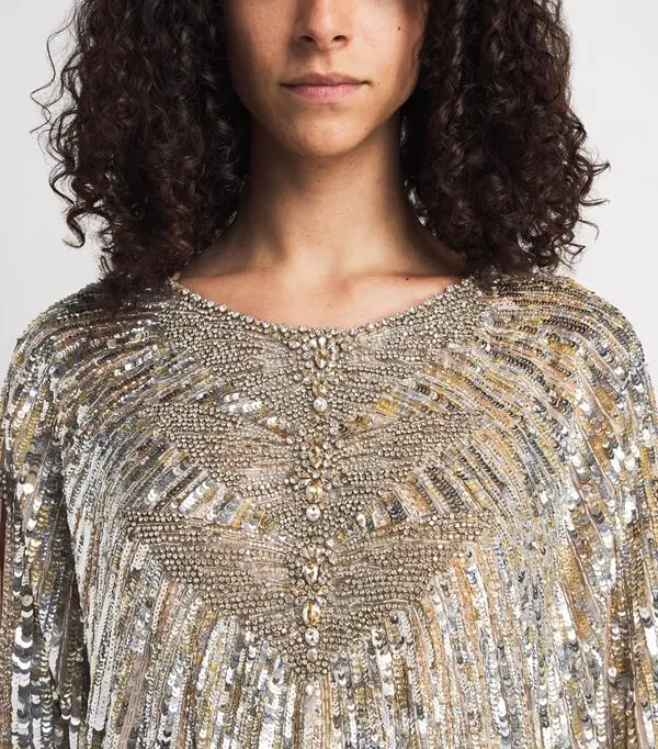 Jenny Packham Embellished Maxi Dress