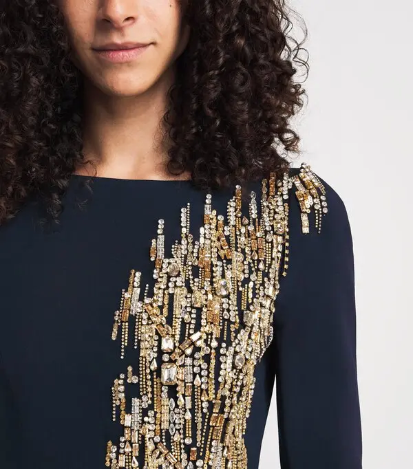Jenny Packham Embellished Avana Maxi Dress - Black