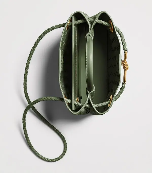 Bottega Veneta Small Suede Andiamo Top-handle Bag