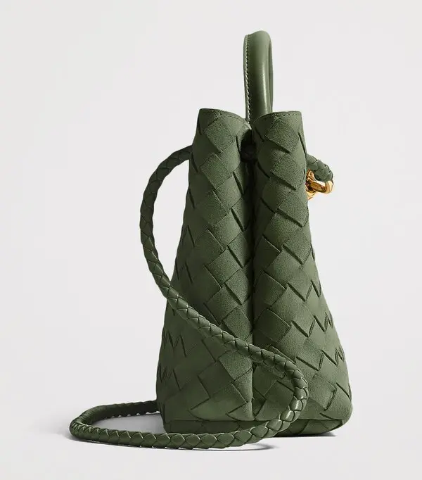 Bottega Veneta Small Suede Andiamo Top-handle Bag