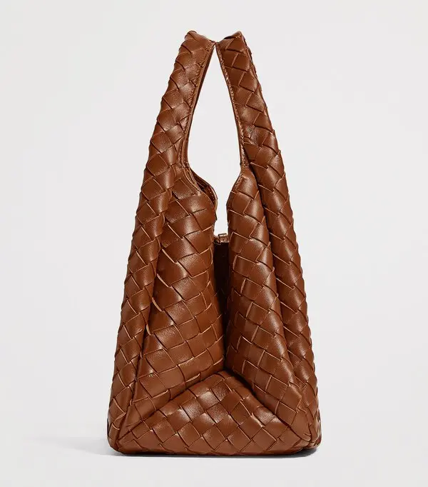 Bottega Veneta Medium Campana Shoulder Bag - Red