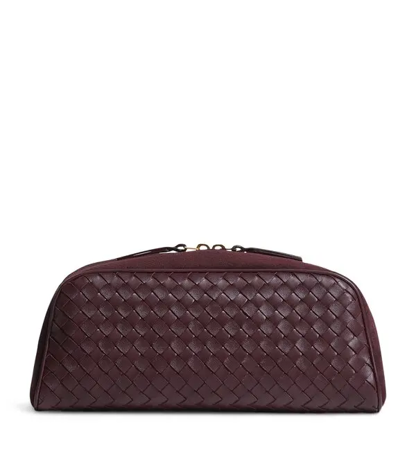 Bottega Veneta Large Leather Nodo Pouch - Red