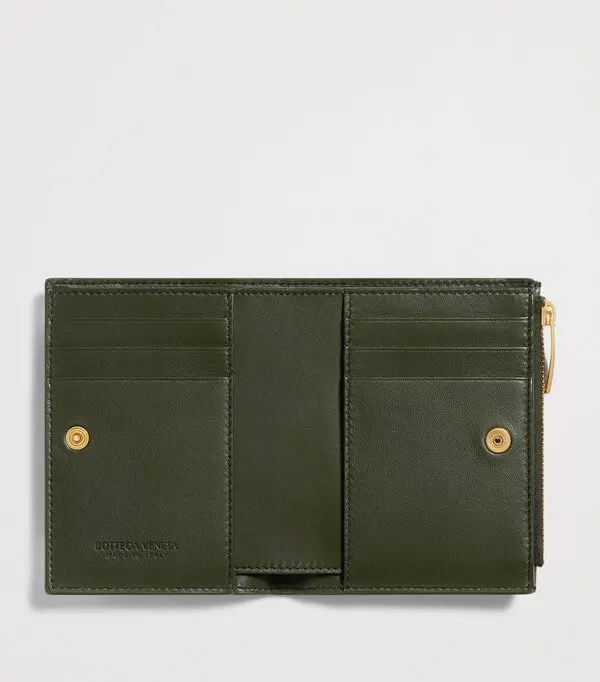 Bottega Veneta Small Leather-suede Bifold Wallet